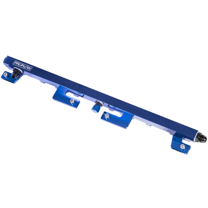 Proflow Fuel Rails Kit, Billet Aluminium, Blue Anodised, For Ford FG ...