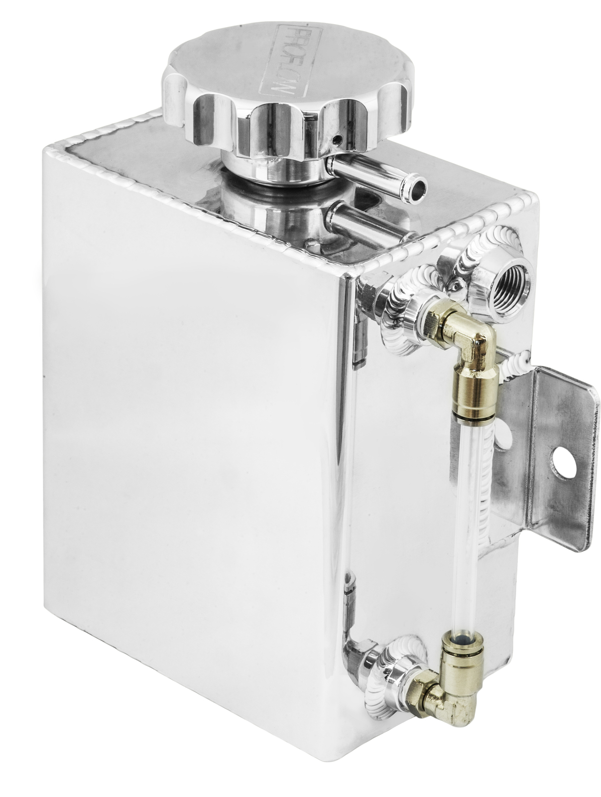 Proflow Radiator Overflow Tank Fabricated Aluminium, 1.4L, 150mm (H) x ...