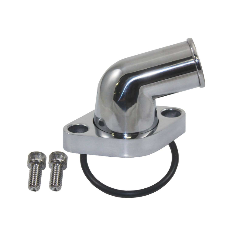 Proflow Aluminium Water Neck, For Chevrolet Small Block 15 Degree O ...